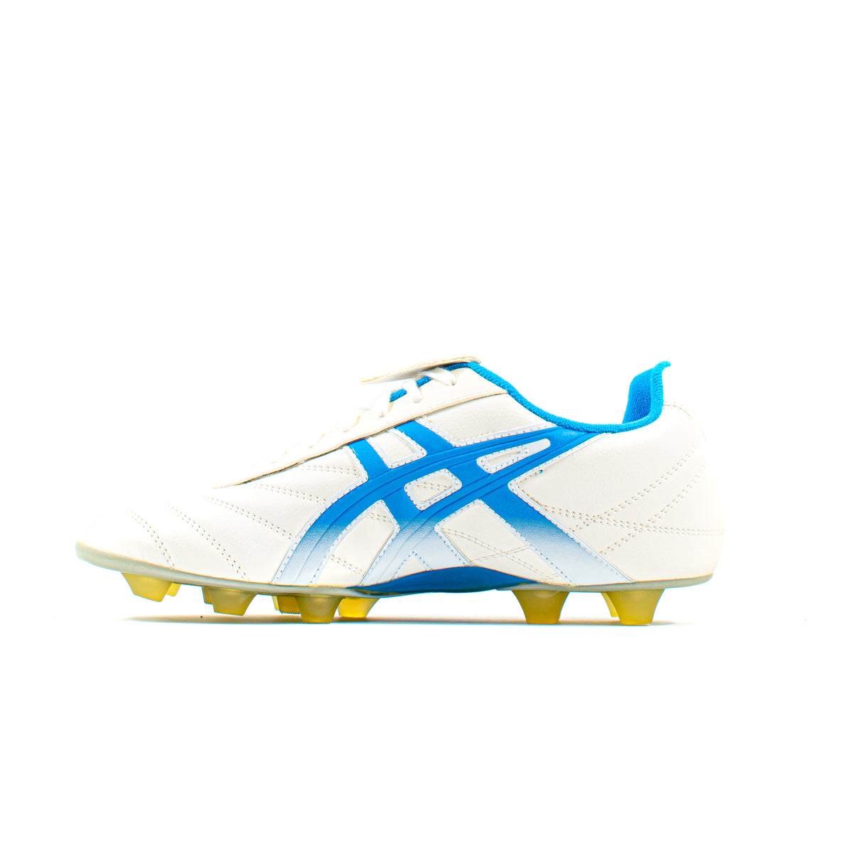 Asics DS Light FB White Blue FG – Classic Soccer Cleats