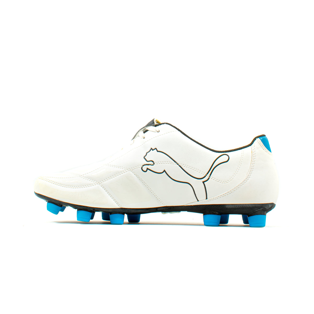 Puma Esito II White Blue FG – Classic Soccer Cleats