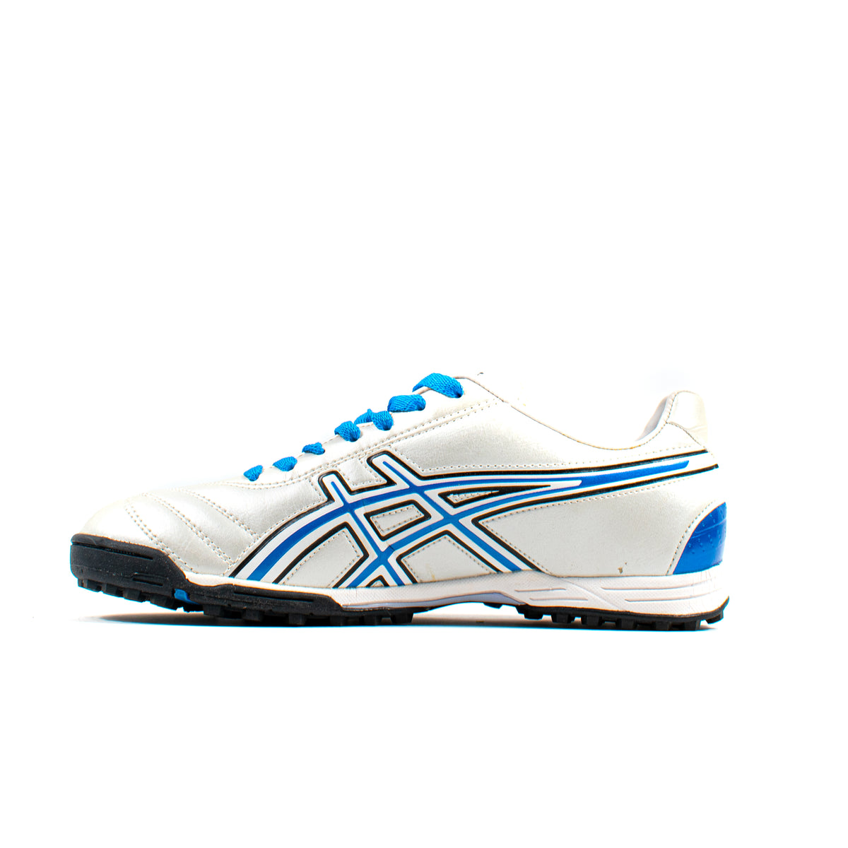 Asics Warrior CA White Blue Turf – Classic Soccer Cleats